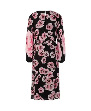 MARC CAIN Floral Print Midi Dress