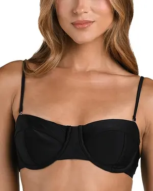 L'Agence Alexandria Bikini Top - Black