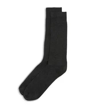 Bloomingdale'S Cotton Blend Crew Socks - Charcoal