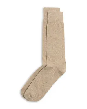 Bloomingdale'S Cotton Blend Crew Socks - Taupe
