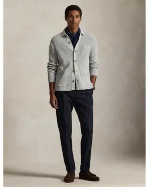 Polo Ralph Lauren Textured Cotton Cardigan Sweater