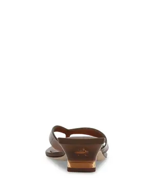 Vince San Juan Jelly Thong Sandals - Saddle