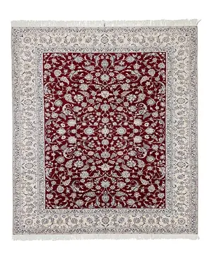 Bloomingdale'S Persian Nain Area Rug 8' 8 X 11' 9 - Red