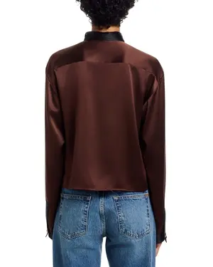 FRAME The Ritz Silk Blouse