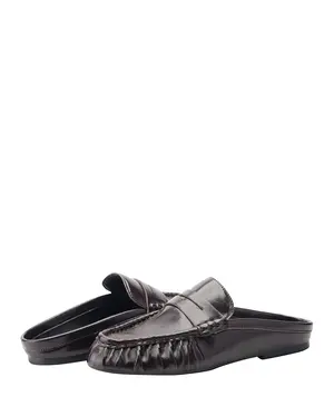 MARC FISHER LTD. Jaynie Leather Mules - Dark Red