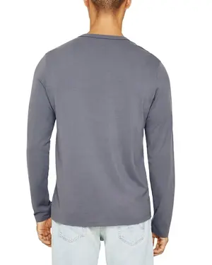 Ag Regular Fit Henley Shirt - Slate Sky