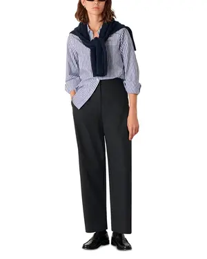Whistles Side Pleat Tapered Trousers