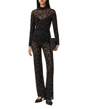ALLSAINTS Rylee Flocked Lace Catsuit