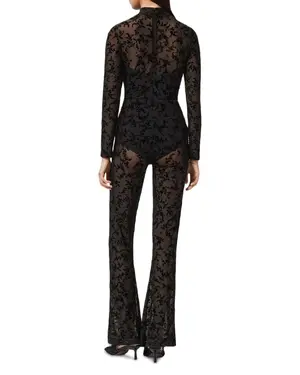ALLSAINTS Rylee Flocked Lace Catsuit