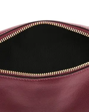 Il Bisonte Oliveta Leather Belt Bag - Black Cherry
