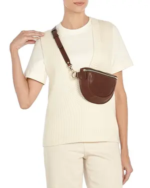 Il Bisonte Oliveta Leather Belt Bag - Coffee