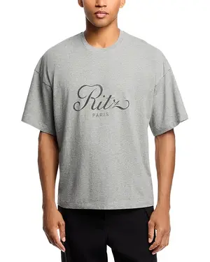 FRAME Ritz Graphic Tee - Heather Grey