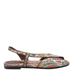 Etro Floral Paisley Motif Sandals - Multicolour