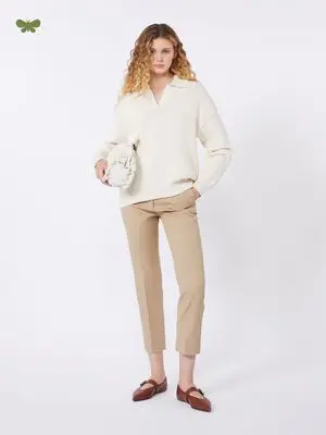 Max Mara Stretch Cotton Trousers