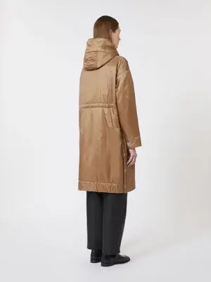 Max Mara Water-repellent Canvas Padded Parka - Camel