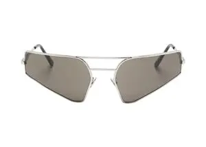 Rick Owens Prong Sunglasses - Silver Black (rg0000015 Gslvb 1809)