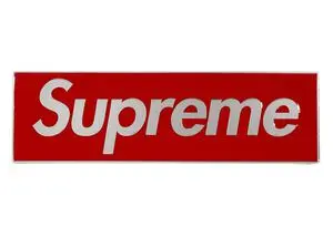 Supreme Box Logo Car Emblem - Red