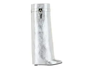 Silver Shark Boots For Women