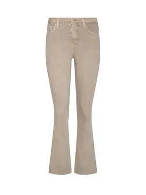 L'Agence Kendra Cropped Flare Jean - Biscuit