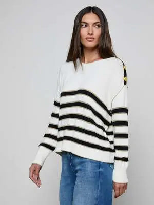 L'Agence Bishop Striped Sweater