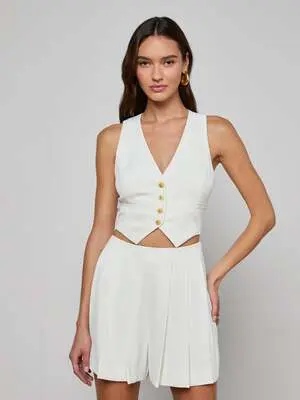 L'Agence Jianna Cropped Vest