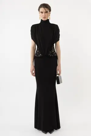 Arakii Lace Front Maxi Dress