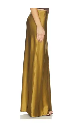 SRG Marion Silk Skirt - Olive