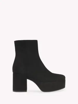 GIANVITO ROSSI Sally Suede Booties - Black - Suede