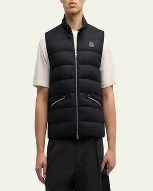 Moncler Gallienne Cashmere-blend Down Vest