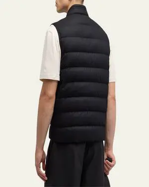 Moncler Gallienne Cashmere-blend Down Vest