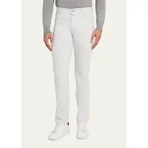 Kiton Kurabo Slim Stretch Five-pocket Pants - Gray