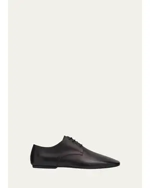 Dries Van Noten Leather Oxford Shoes - Black