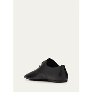 Dries Van Noten Leather Oxford Shoes - Black