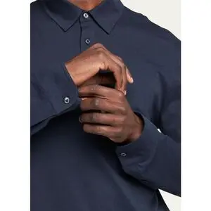 Moncler Cashmere Long-sleeve Polo Shirt