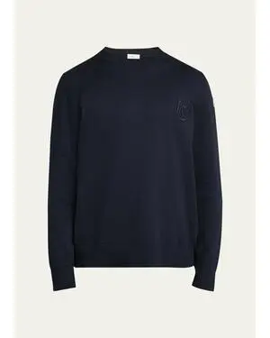 Moncler Logo Crewneck Sweater - Navy