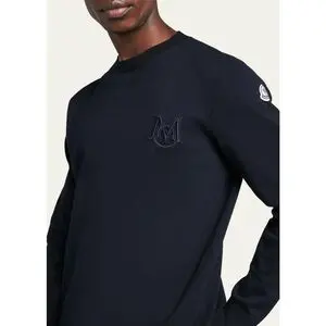 Moncler Logo Crewneck Sweater - Navy