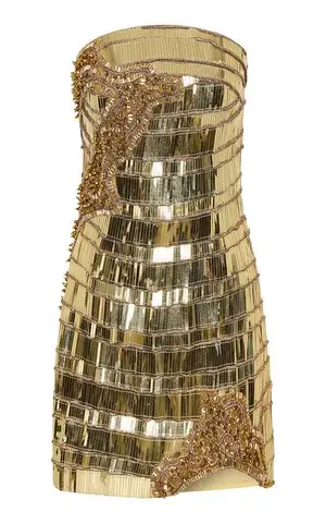 Rachel Gilbert Ariel Beaded Mini Dress