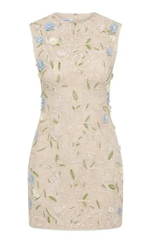 RACHEL GILBERT Rachel Gilbert Mistral Embroidered Cotton Mini Dress
