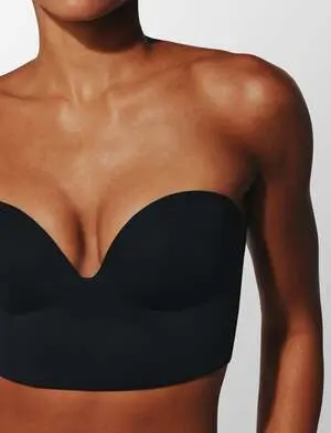 THIRDLOVE Zero Edge™ Strapless Bustier Bra - Black