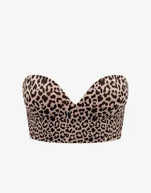 THIRDLOVE Zero Edge™ Strapless Bustier Bra - Leopard