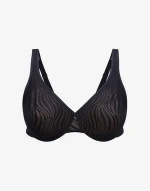 THIRDLOVE 24/7® Classic Smooth Lace Minimizer Bra - Black