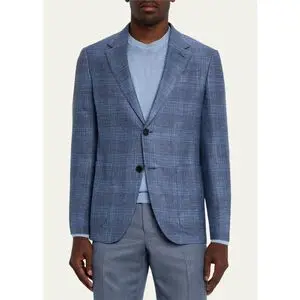 Zegna Melange Windowpane Sport Coat