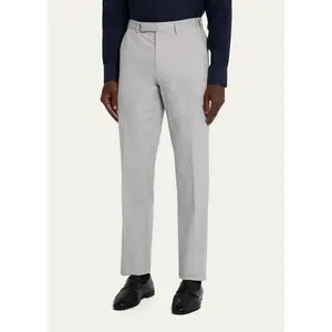 Zegna Cotton-stretch Modern Fit Trousers