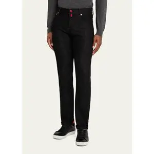 Kiton Straight-fit Jeans - Black