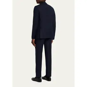 Zegna Trofeo Wool Tonal Stripe Two-piece Suit - Navy