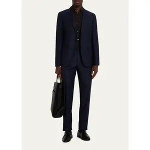 Zegna Trofeo Wool Tonal Stripe Two-piece Suit - Navy