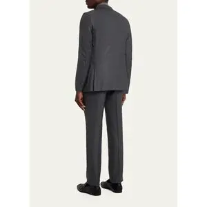Zegna Tonal Plaid 15milmil15 Wool Suit - Gray