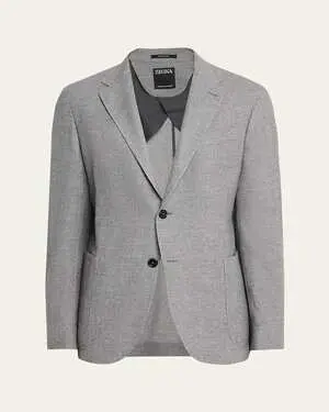 Zegna Mélange Trofeo Cashmere Sport Coat - Gray