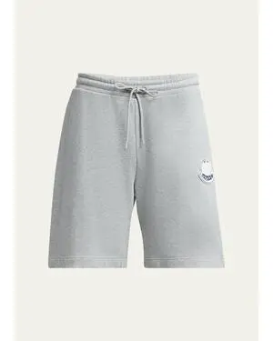Moncler Cotton Drawstring Shorts - Ltgray
