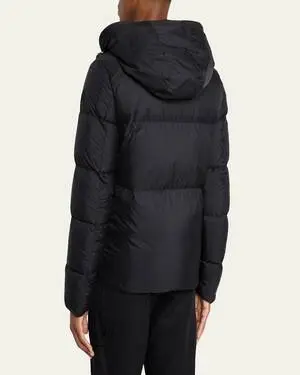 Moncler Montcla Hooded Short Down Jacket - Black
